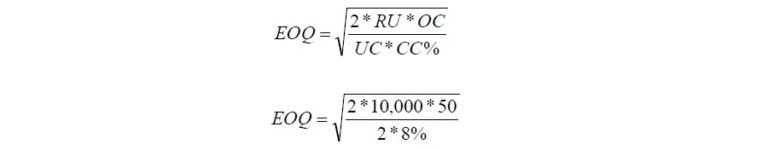 Economic Order Quantity Problems and Solutions